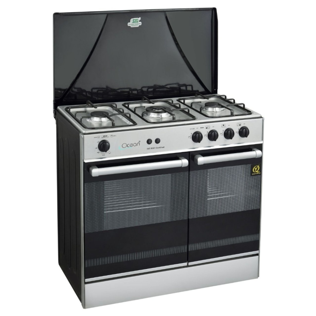 Ocean Double Door Cooking Range WCI-666 (3 Burners, New) - Best Price