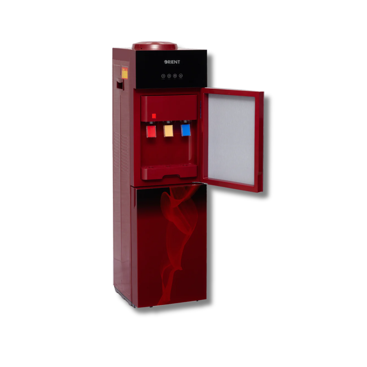 Orient Water Dispenser Crystal (3 Taps, with Fridge, Red/Black) – Best ...