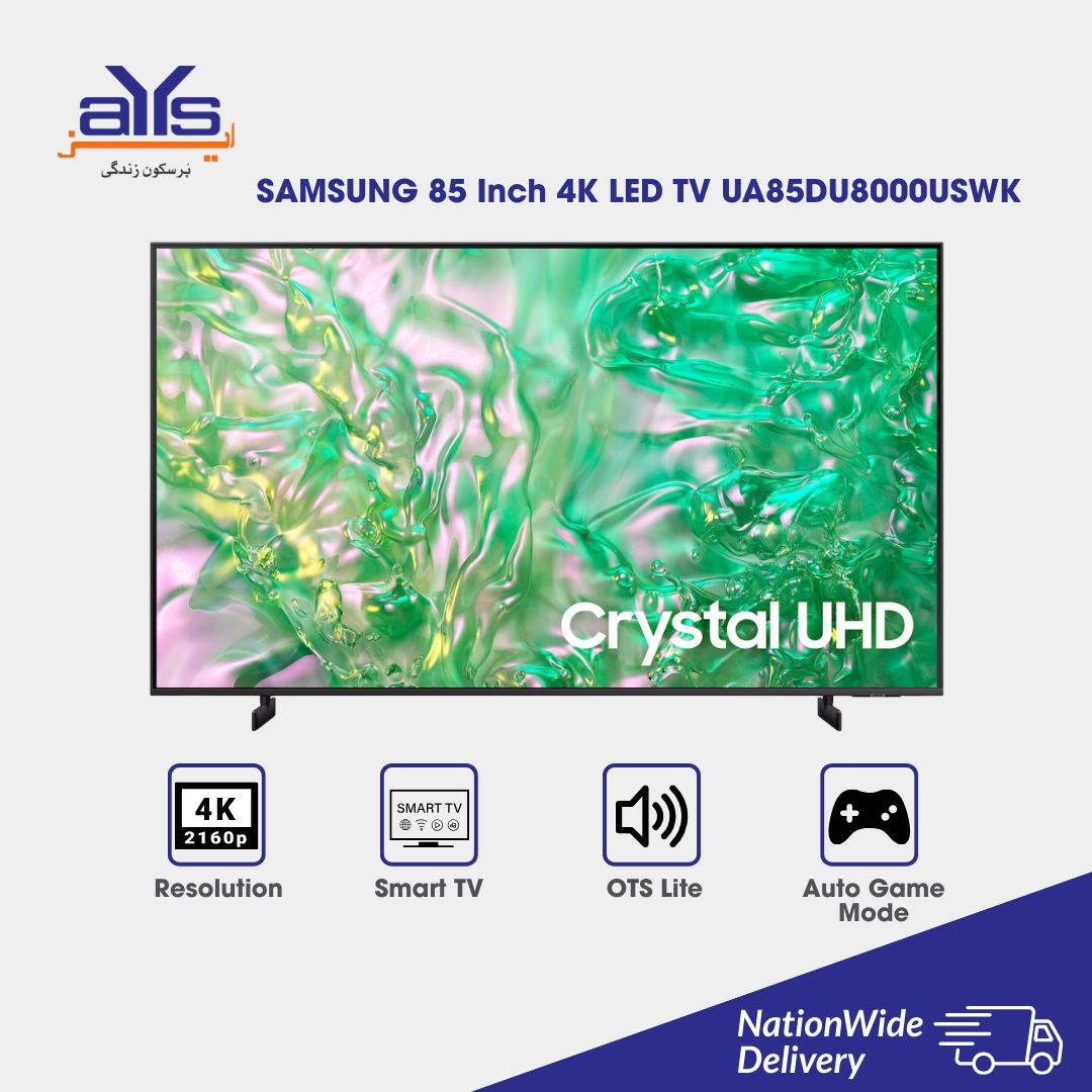 Samsung 85 Inch 4K LED Smart TV UA85DU8000USWK (OTS, 4K UHD) – Best Price